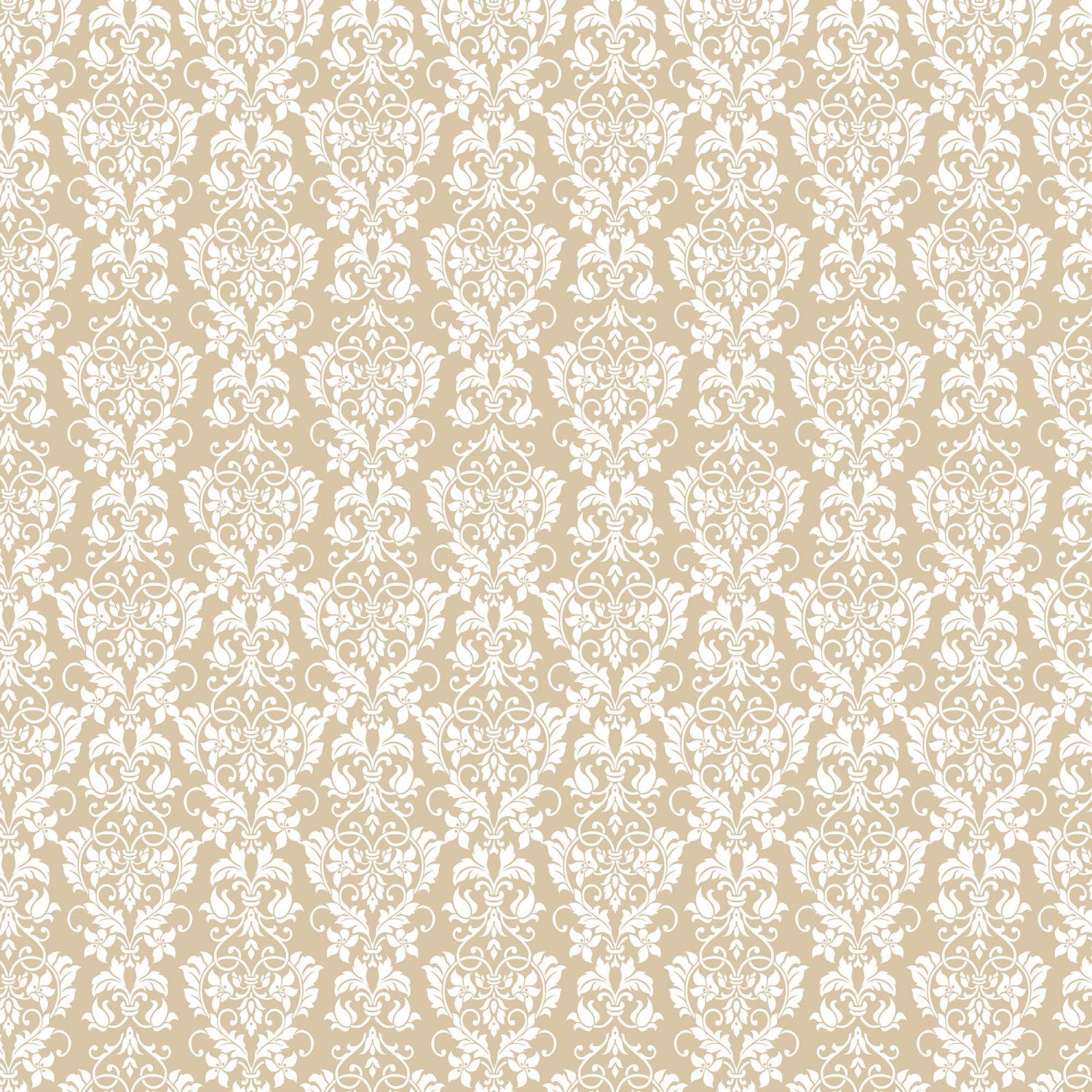 Rustic Elegance Damask Tan Fabric by the yard