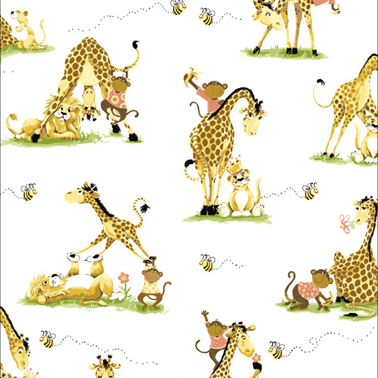 Jungle Allover Safari Fabric by the yard